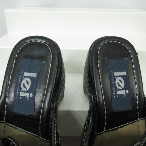 lei | Shoes | Lei Platform Clogs Y2k Black Chunky Block Heel Clogs Size ...